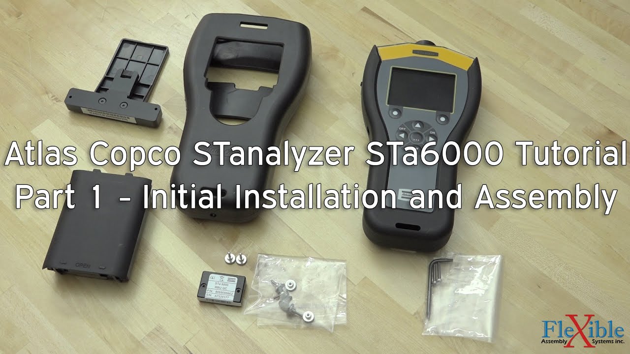 Atlas Copco STanalyzer STa6000 Tutorial Part 1 - Initial Installation ...