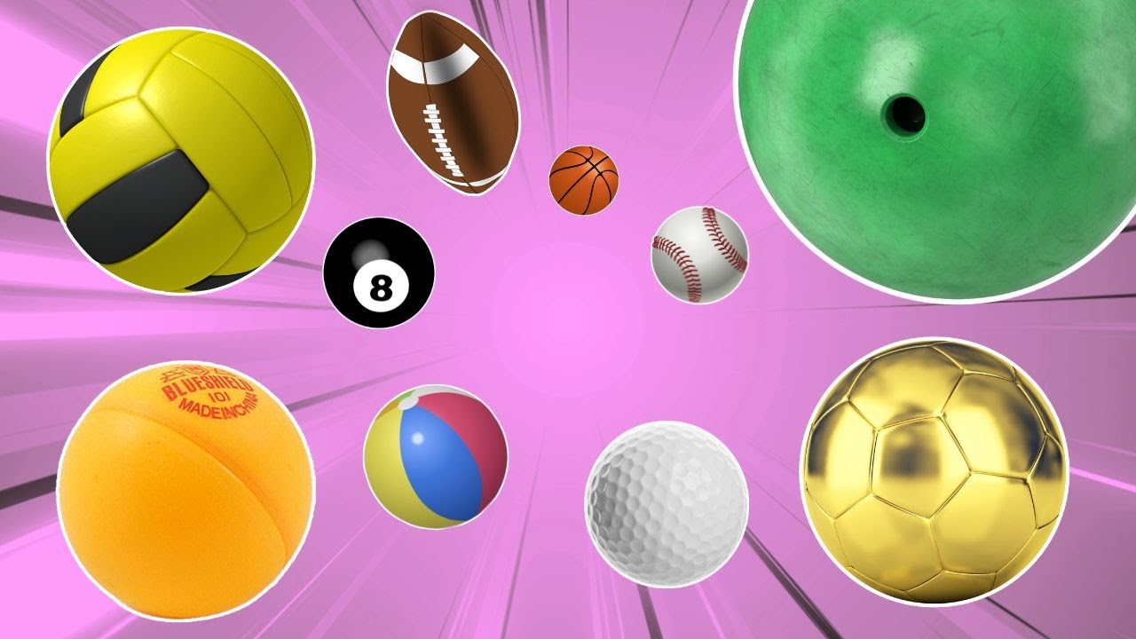 Simple English Sports balls for Toddler - YouTube