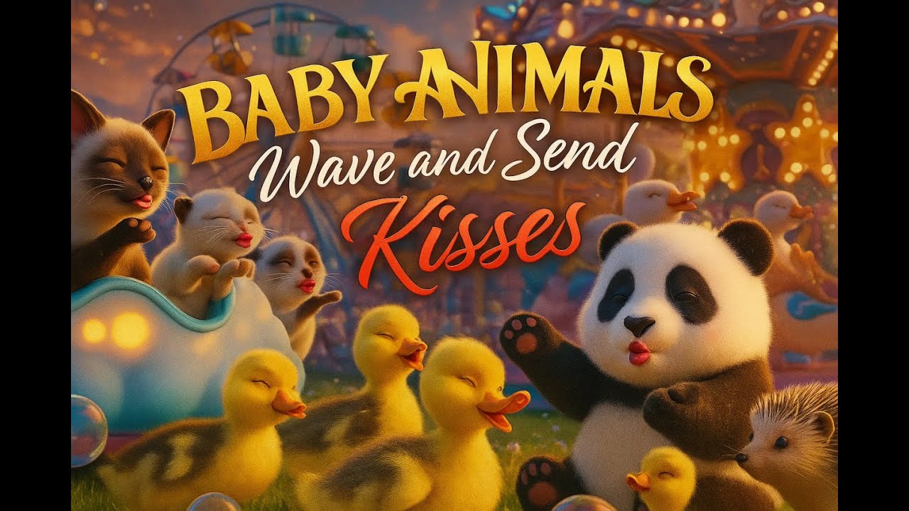 LALUPANDIA Hello Friends! – Baby Animals Wave and Send Kisses | Cute 3D ...