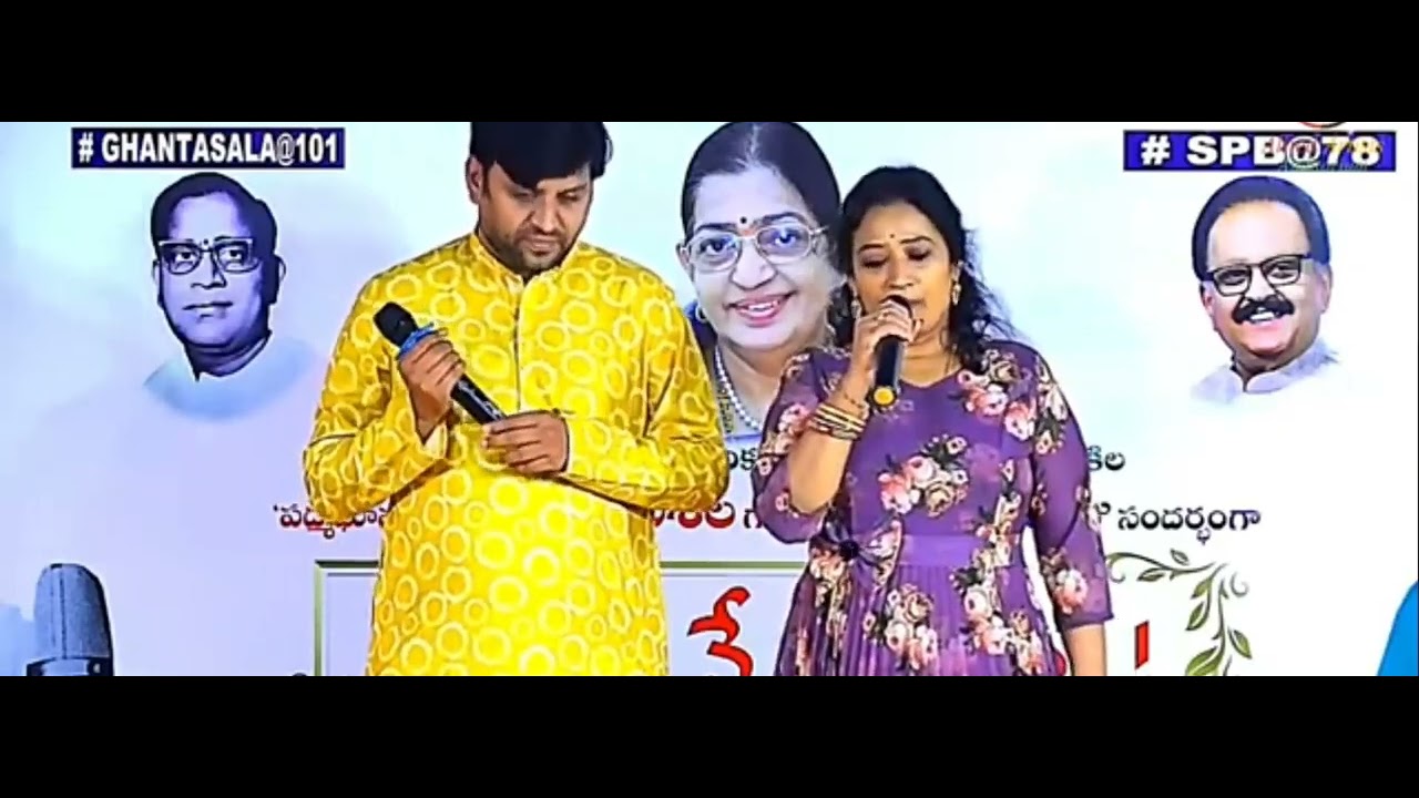 Singer Govind Acharya Singing With Singer Sridevi#Chinukula Rali#SPB#P Susheela#Nalugu ...