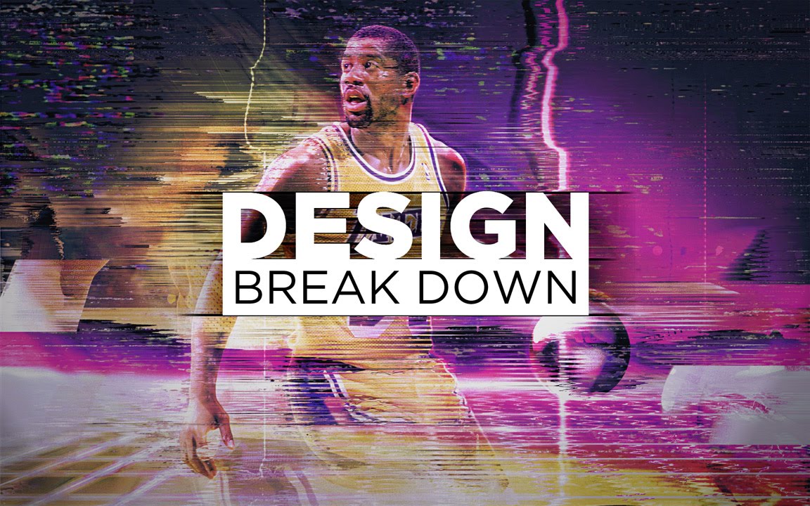 Magic Johnson Retro NBA Art (Photoshop process breakdown) - YouTube