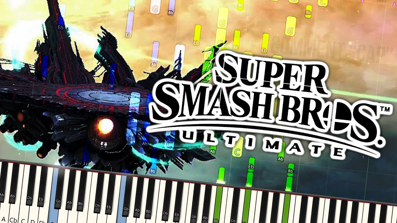 Super Smash Bros. Ultimate - Final Destination Theme Piano Tutorial ...