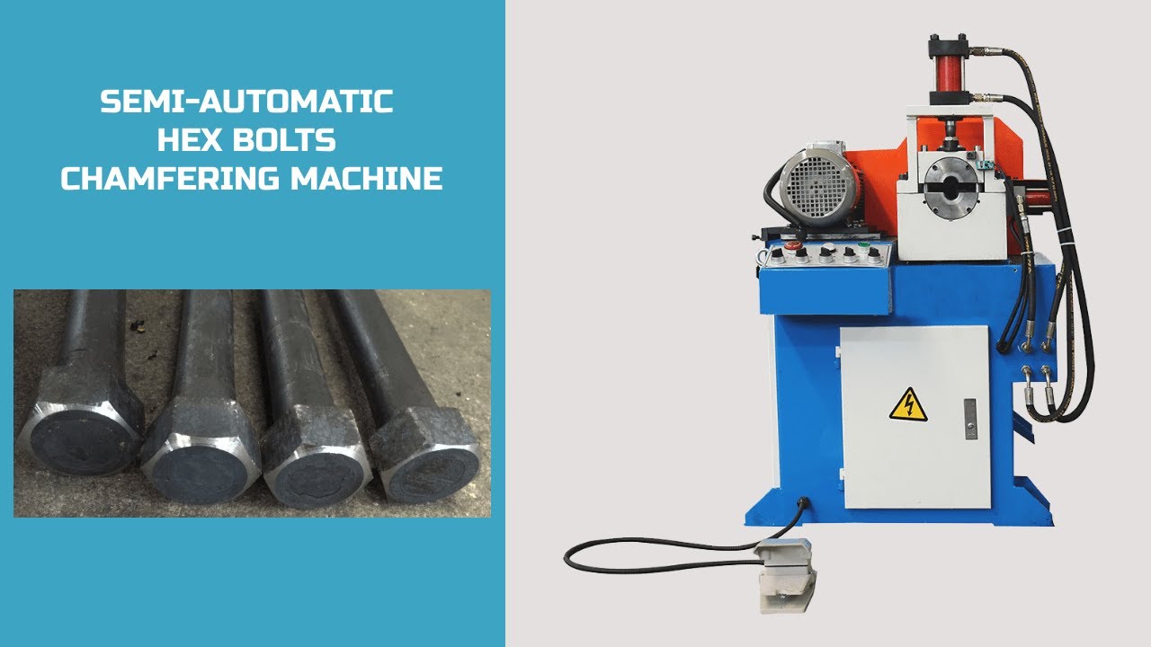 bolts chamfering machine - YouTube
