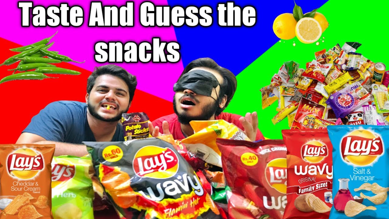 Taste and Guess the most Popular Snacks | Food Games Challenge - YouTube