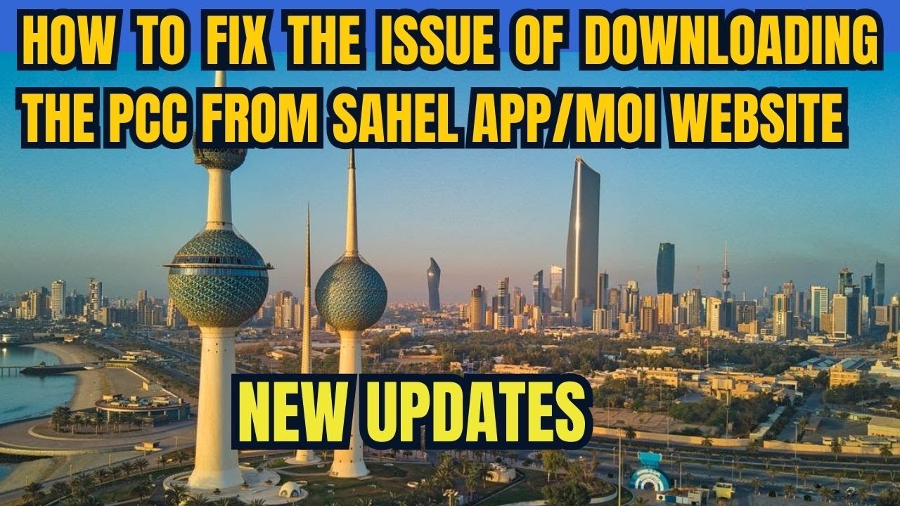 Solving The Sahel App/moi Website Pcc Download Problem: Step-by-step ...