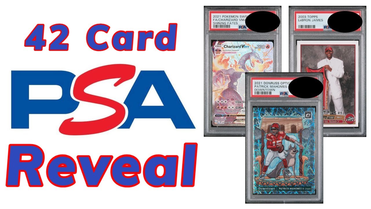 42 Card PSA Reveal 👀 Patrick Mahomes Downtown! - YouTube
