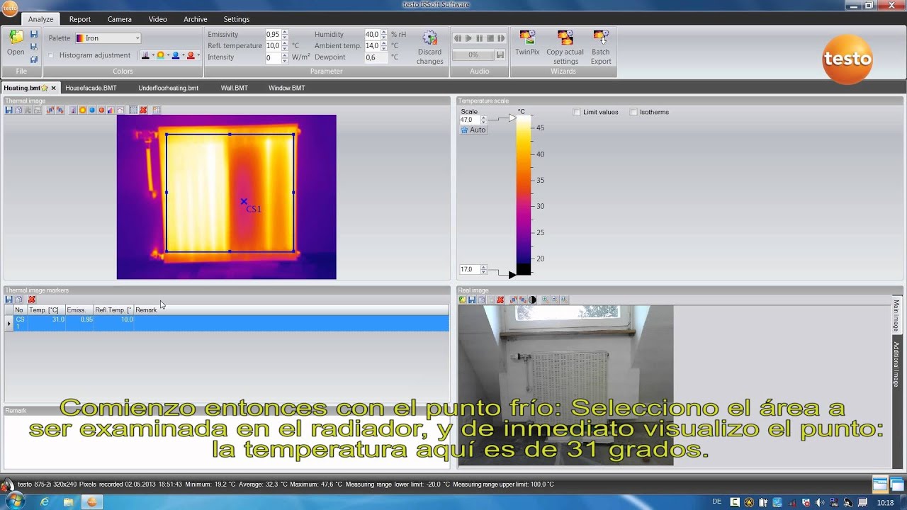 Reportes de termografía con IRSoft - YouTube