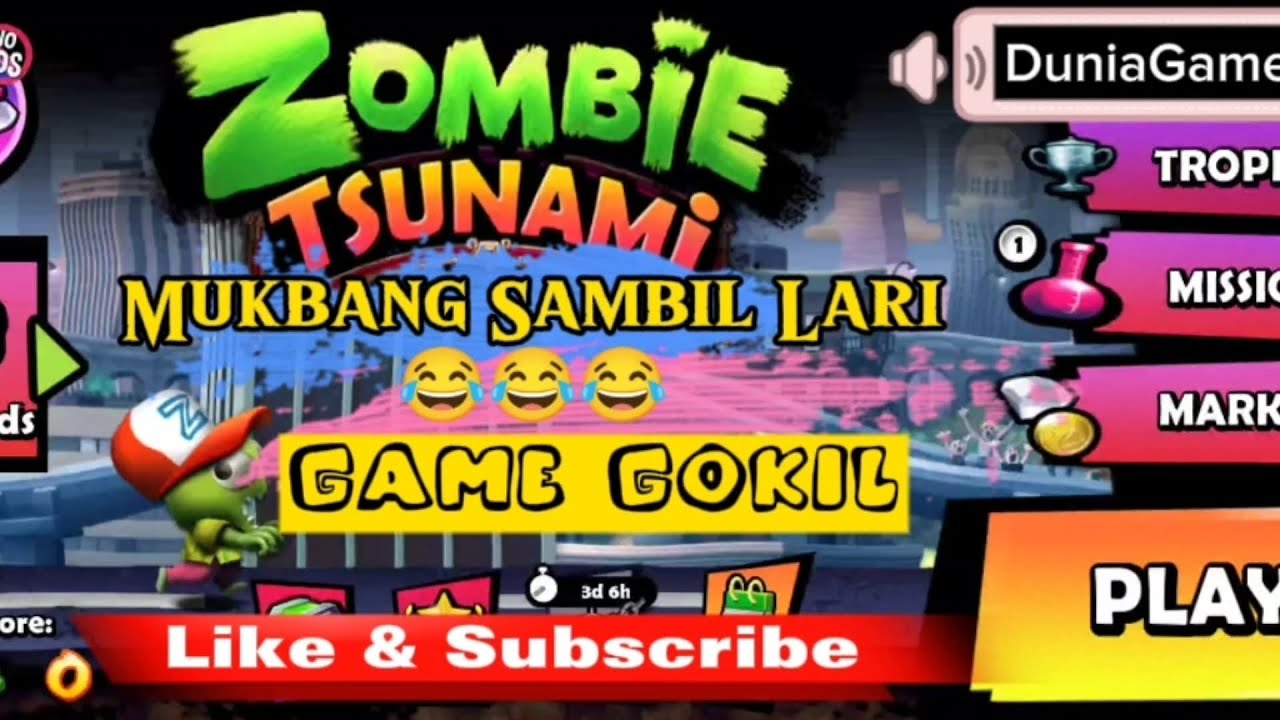 Zombie tsunami - intro tutorial gameplay - game android online or offline - YouTube