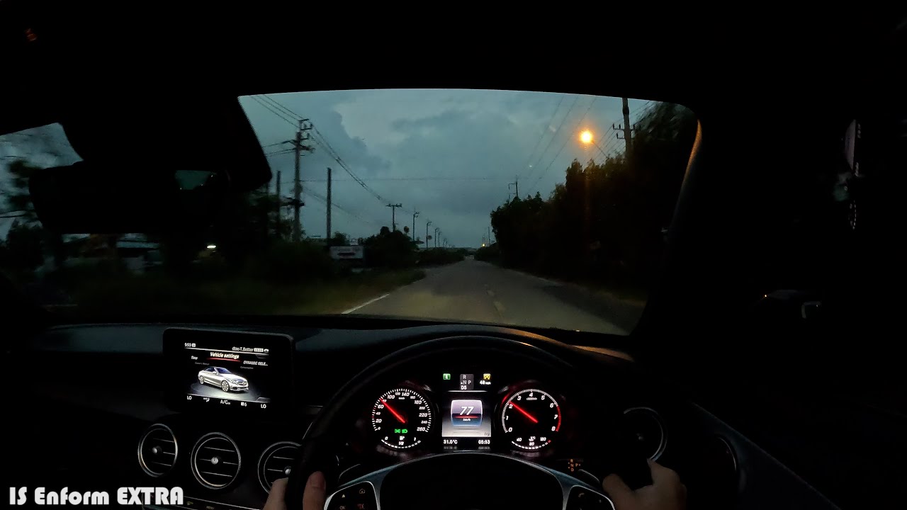 2016 Mercedes-Benz C300 Cabriolet A205 POV Roof Down Dawn Drive - YouTube
