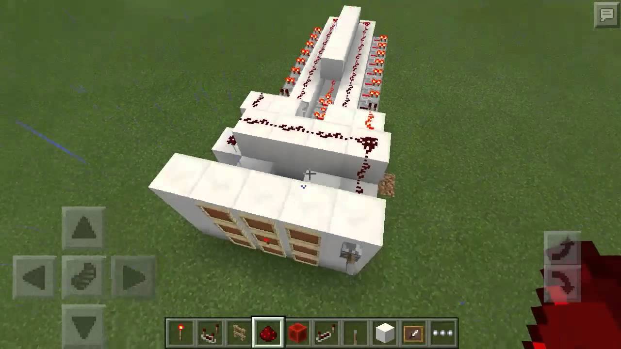 Minecraft redstone almost working version of a 16 way item selector ...