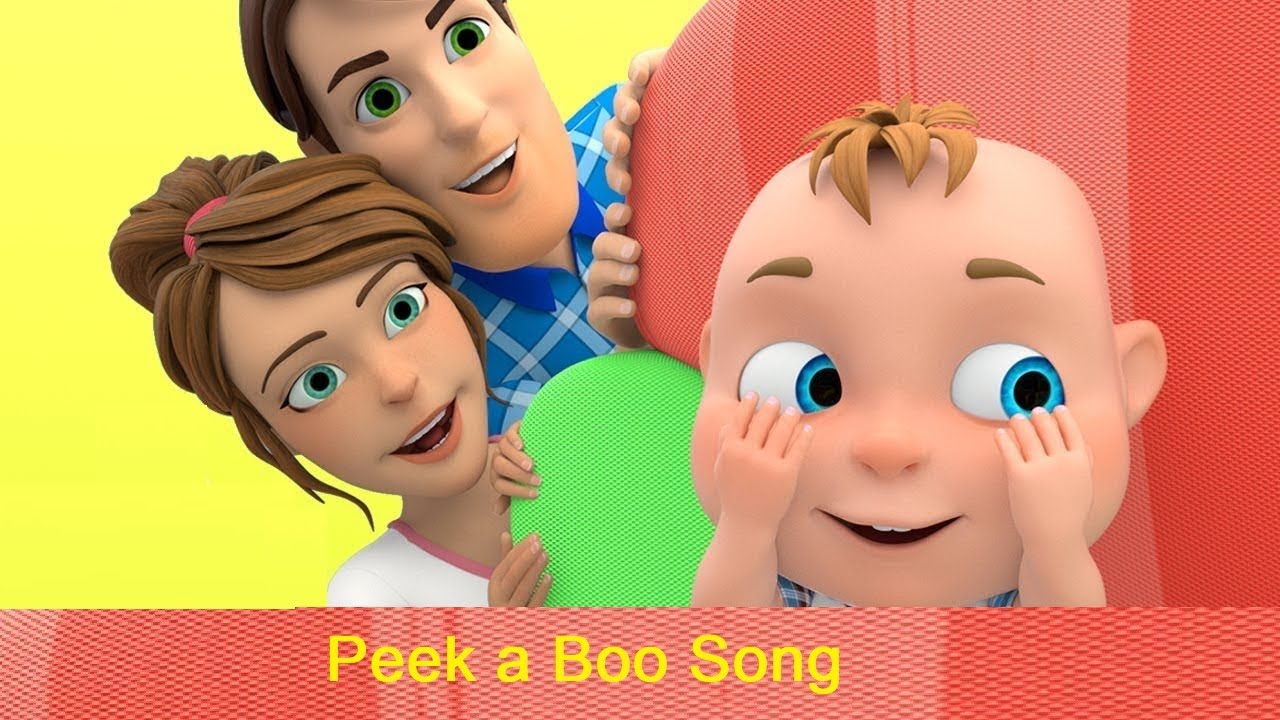 Peek-A-Boo • Nursery Rhymes Song with Lyrics • Animated Cartoon for ...