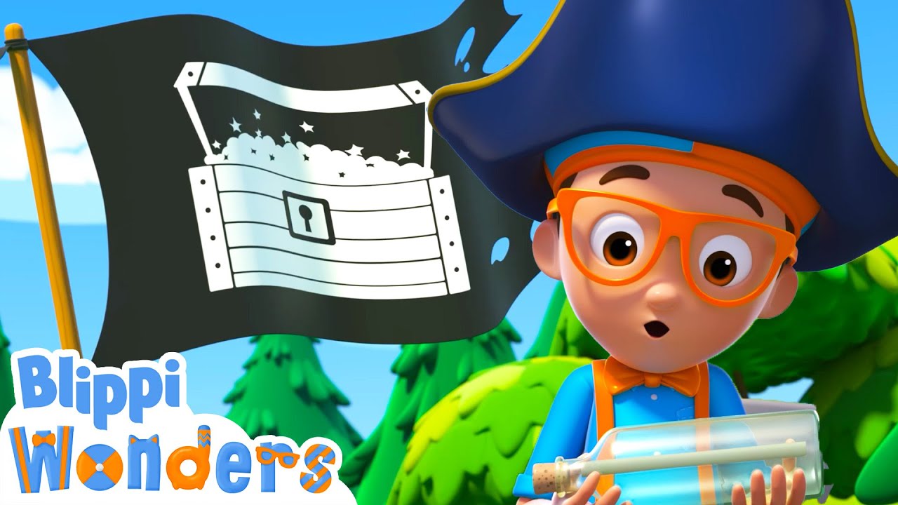 Buried Treasure |💎 Blippi Wonders | Cartoons for Kids - Explore With Me ...