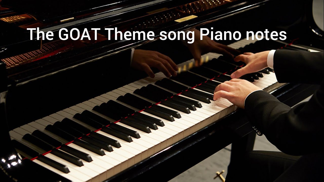 The GOAT Theme song Piano notes #u1_bgm #The GOAT #Vijay # VP # viral ...