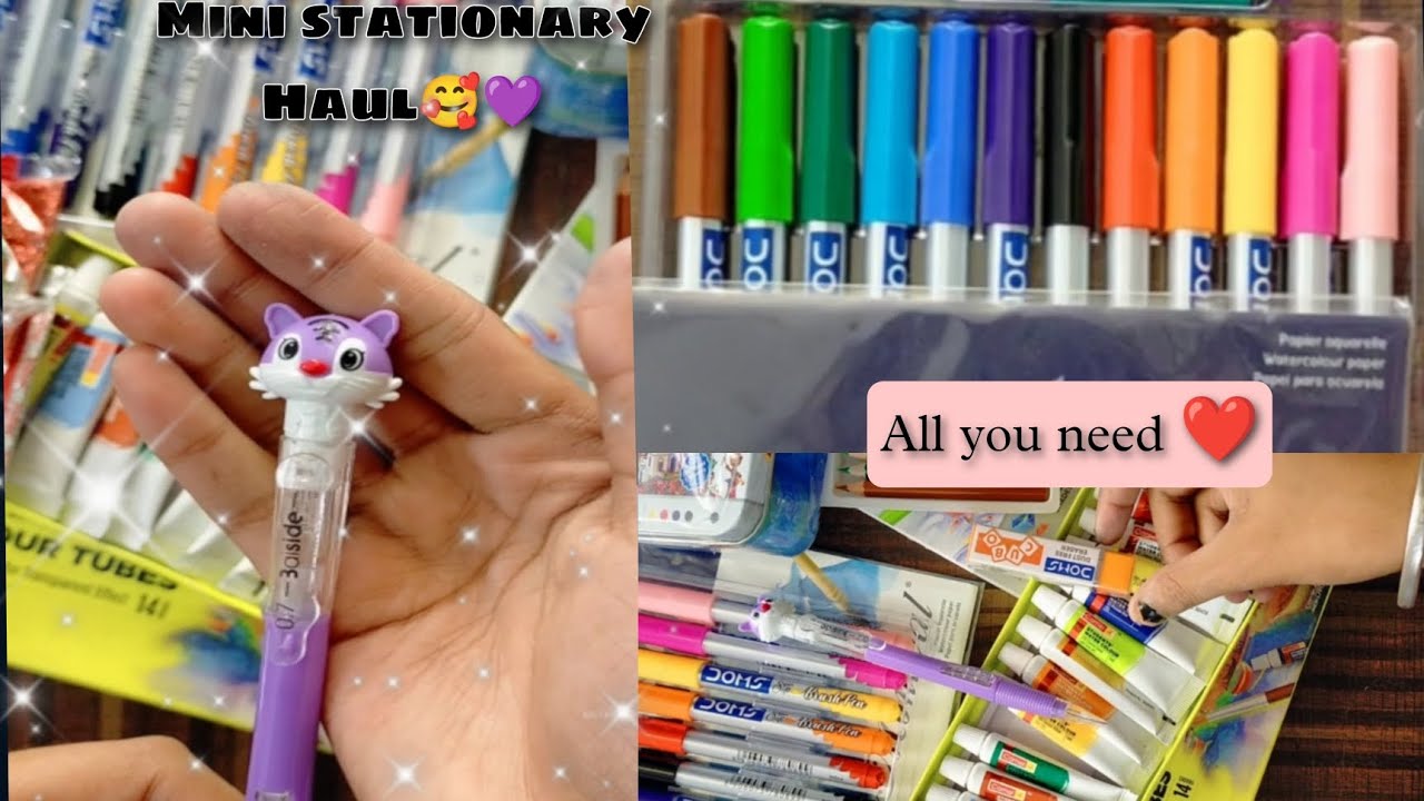 Mini Stationary Haul ️//All you need//Colours #stationery #haul #color ...