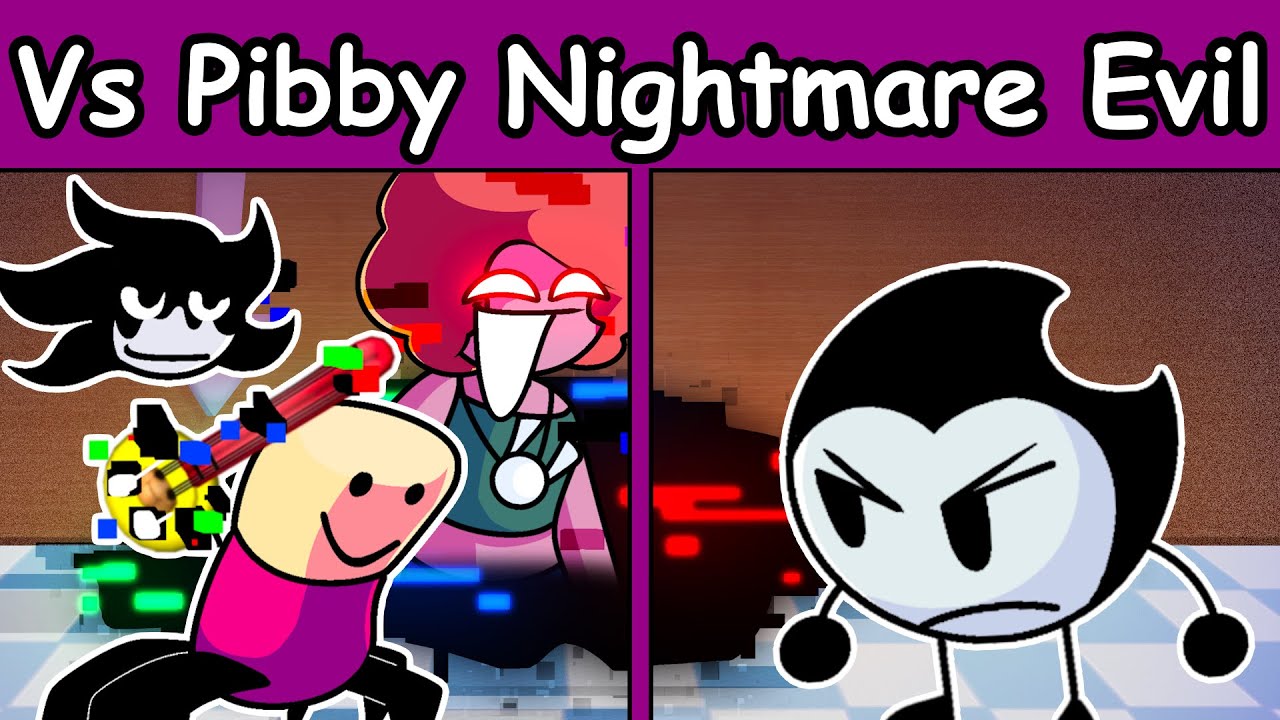 Vs Pibby Nightmare Evil (MEGAMUNCH - P.N.E Plarp-Sides) - FNF - YouTube