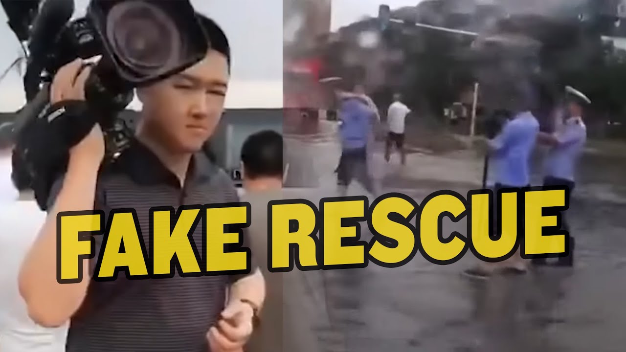 Chinese Police Create FAKE Rescue Videos - YouTube