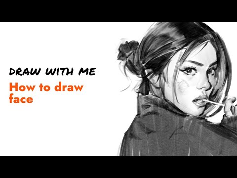 Draw with me / How to draw face / 얼굴 입체적으로 그리는 방법 - YouTube