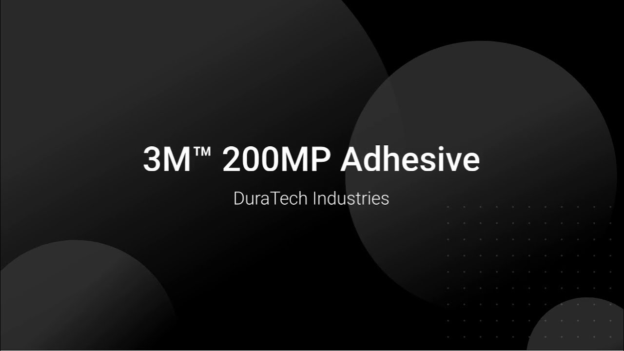 3M's 200MP Adhesive - DuraTech Industries - YouTube