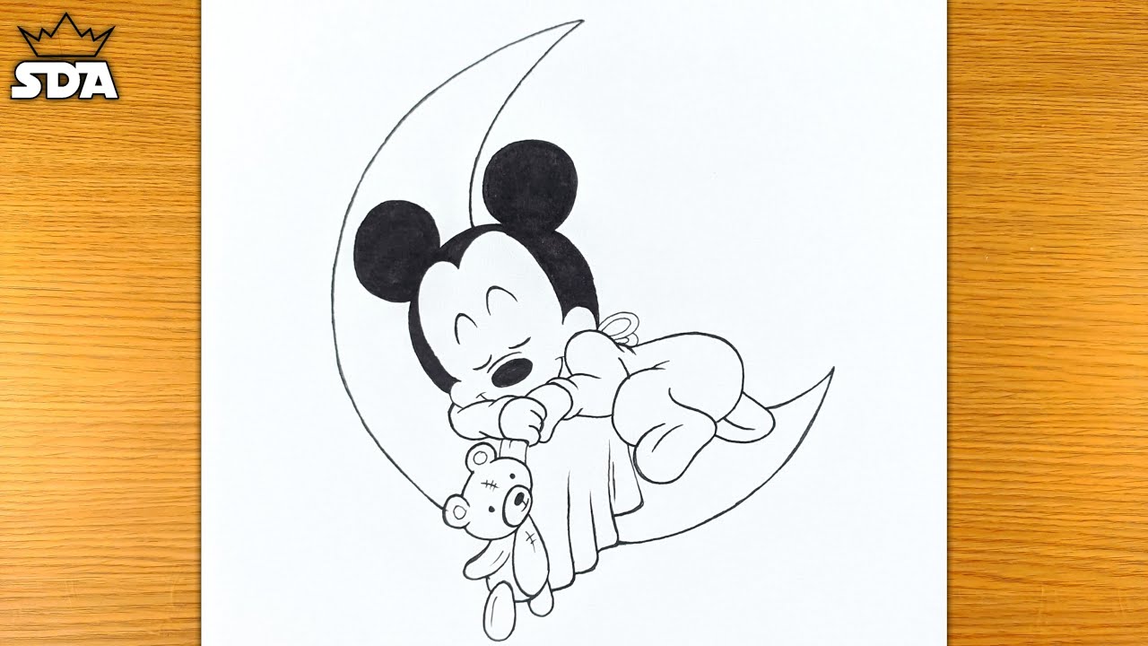 Sleeping Mouse Drawing