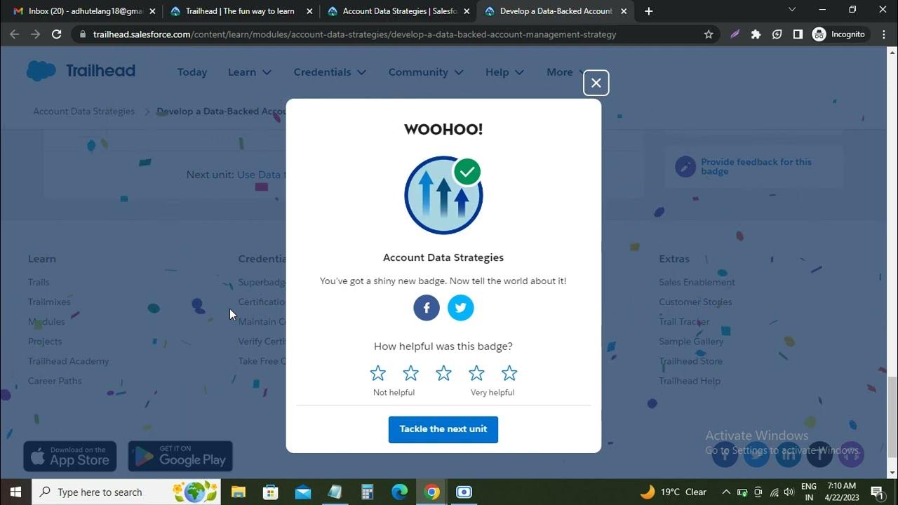 Salesforce Trailhead - Develop a Data-Backed Account Management ...