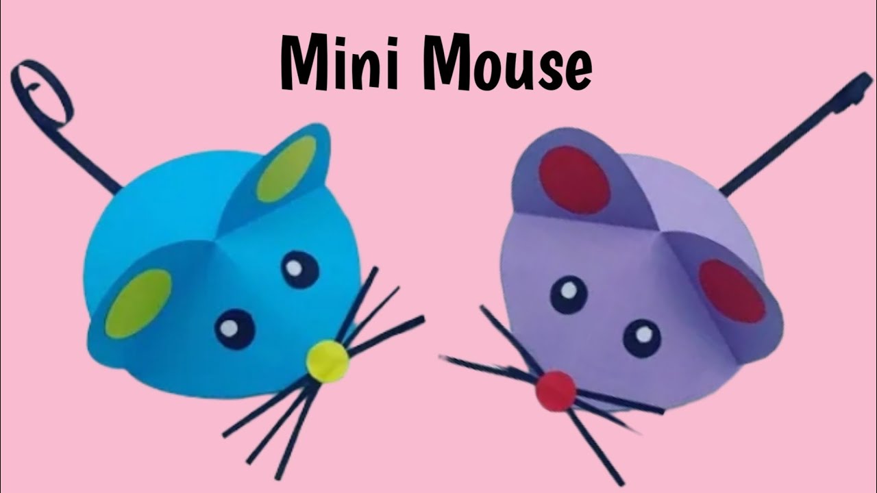 How To Make A Paper Mouse Easy/Paper Rat For Kids/Origami Mouse Easy ...