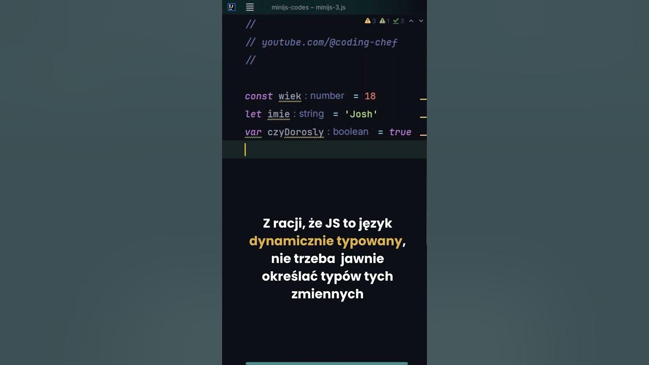 Zmienne w JS 🤓 #programming #programowanie #javascript - YouTube