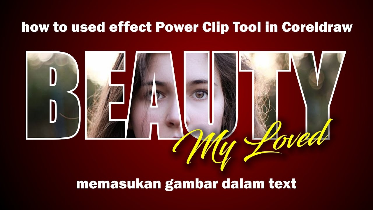 Tutorial Teknik Effect Tulisan Bergambar di CorelDraw - YouTube