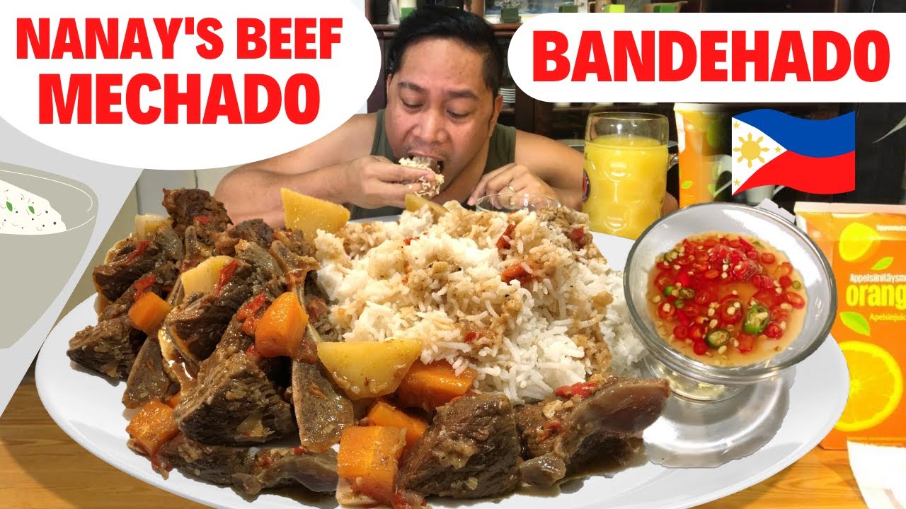 NANAY'S BEEF MECHADO!!! BANDEHADO MUKBANG!!! Filipino Food. Pinoy ...