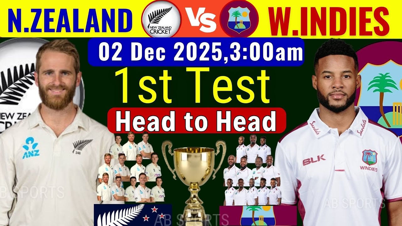 West Indies vs New Zealand 1st Test Match | WI vs NZ 1st Test Match ...