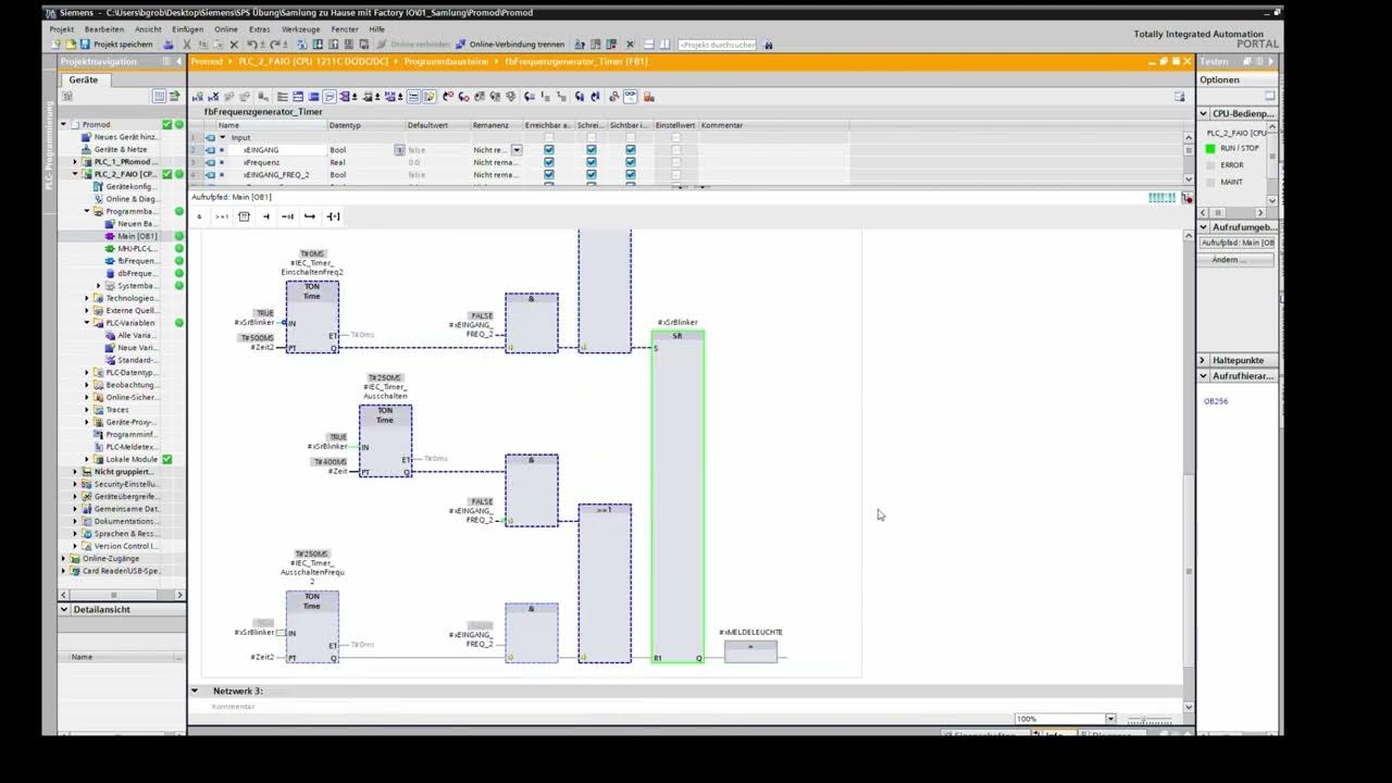 Frequenzgenerator in TIA Portal - YouTube