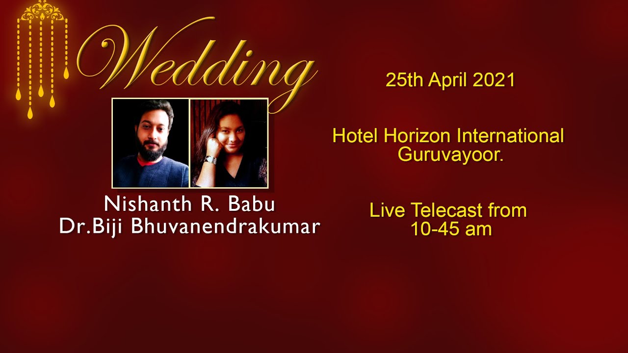 Nishanth R. Babu Weds Dr.Biji Bhuvanendrakumar - YouTube