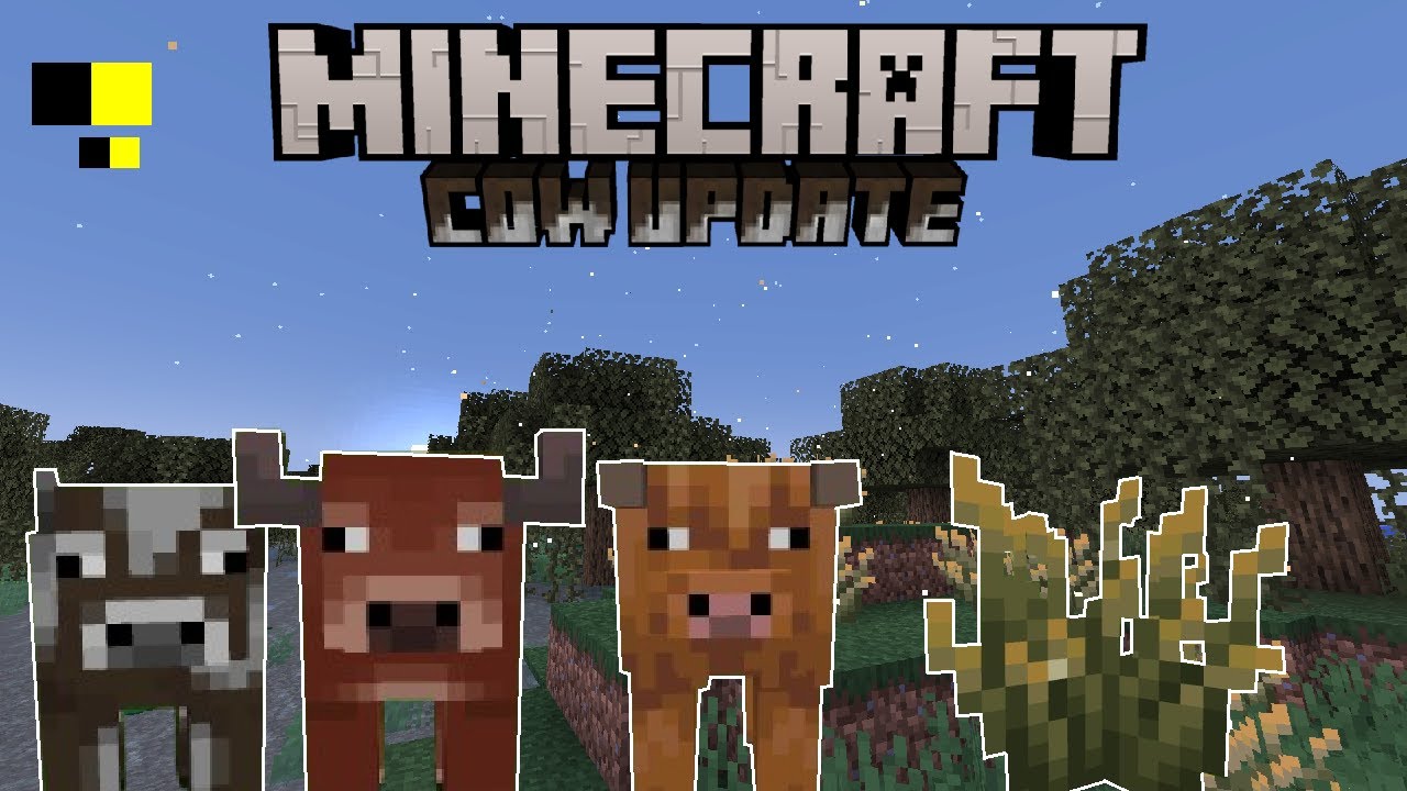 Minecraft Cow Update! Java Snapshot 25w05a - YouTube
