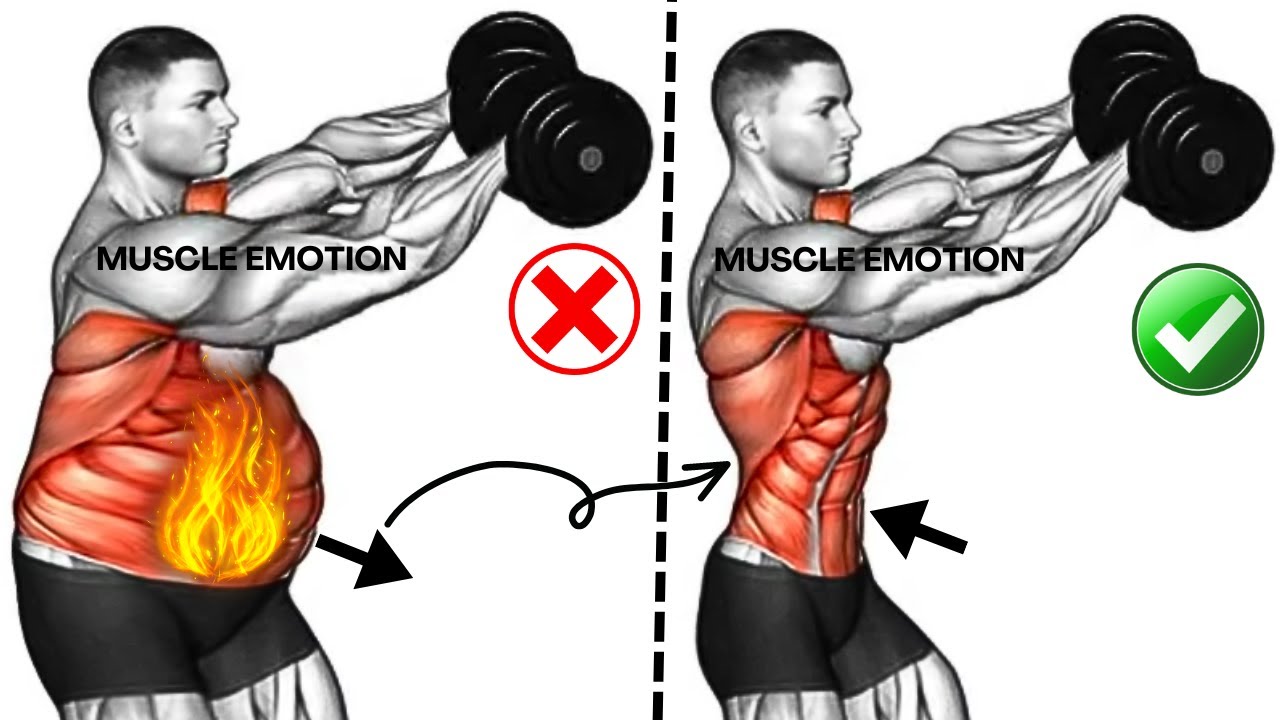 ABS WORKOUT- 5 best exercises to reduce BELLY FAT with dumbbells only ...