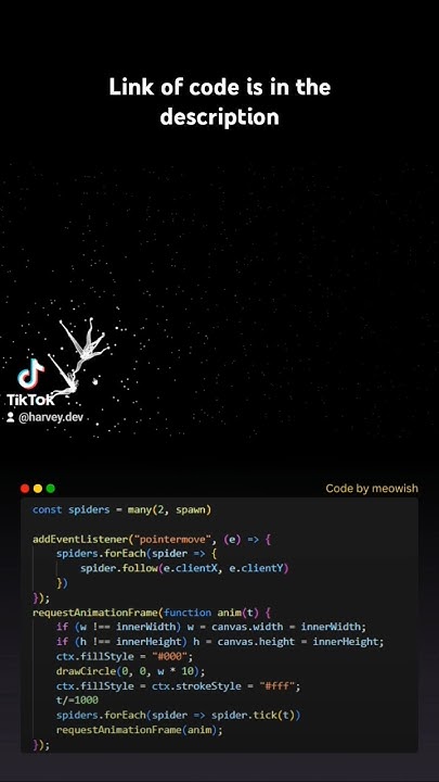 Interactive spider #programming #interactive #spider #code #htmlcssjavascript - YouTube