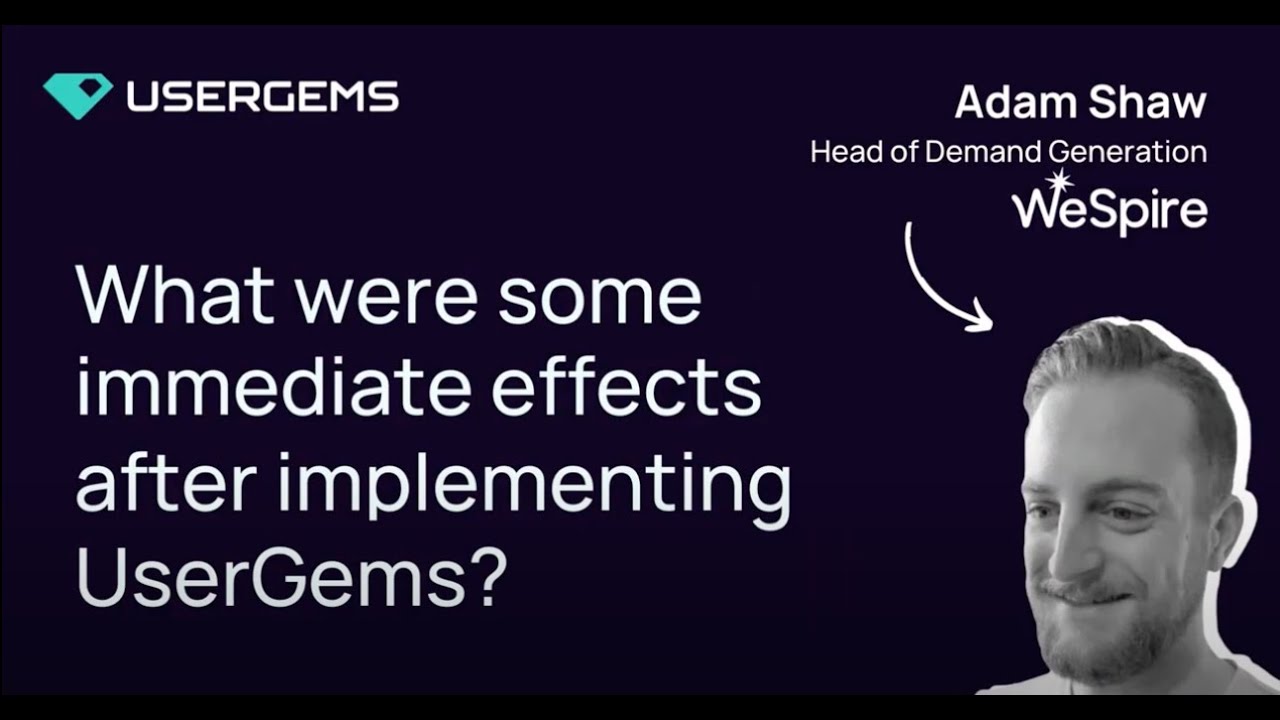 What were some immediate effects after implementing UserGems? - YouTube