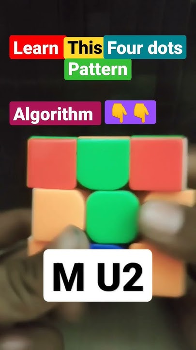 learn this FOUR DOTS pattern#shorts#cube#pattern#vansh expert of cube# ...