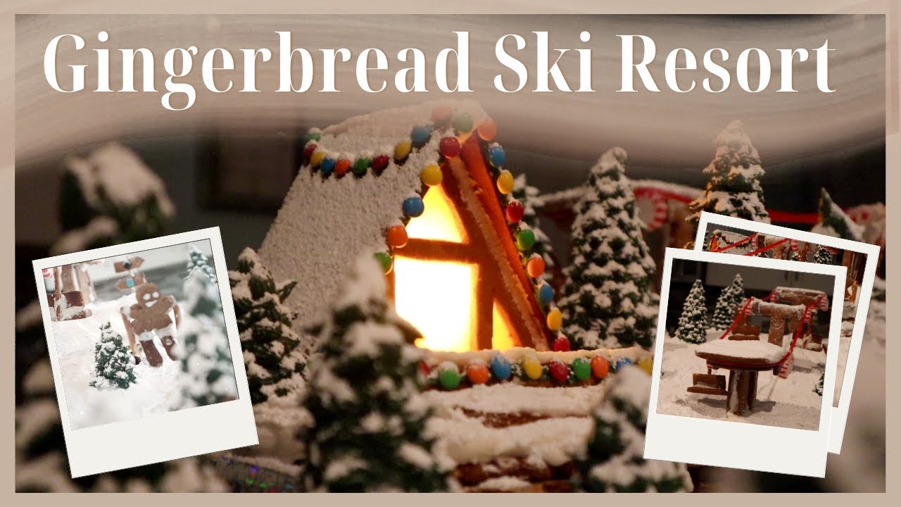 Baking an EPIC Gingerbread Village Ski Resort FROM SCRATCH | Fully ...
