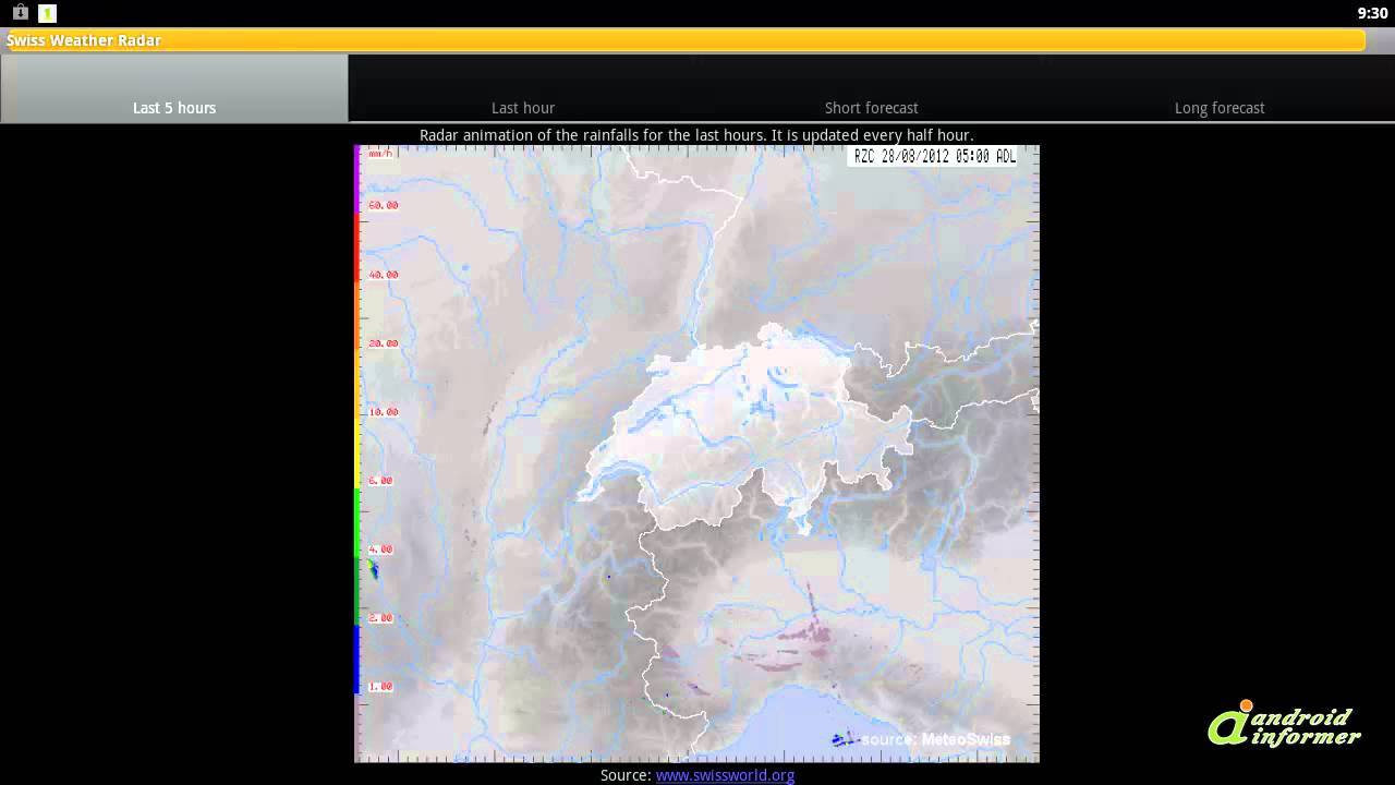Swiss Weather Radar - a first look - YouTube