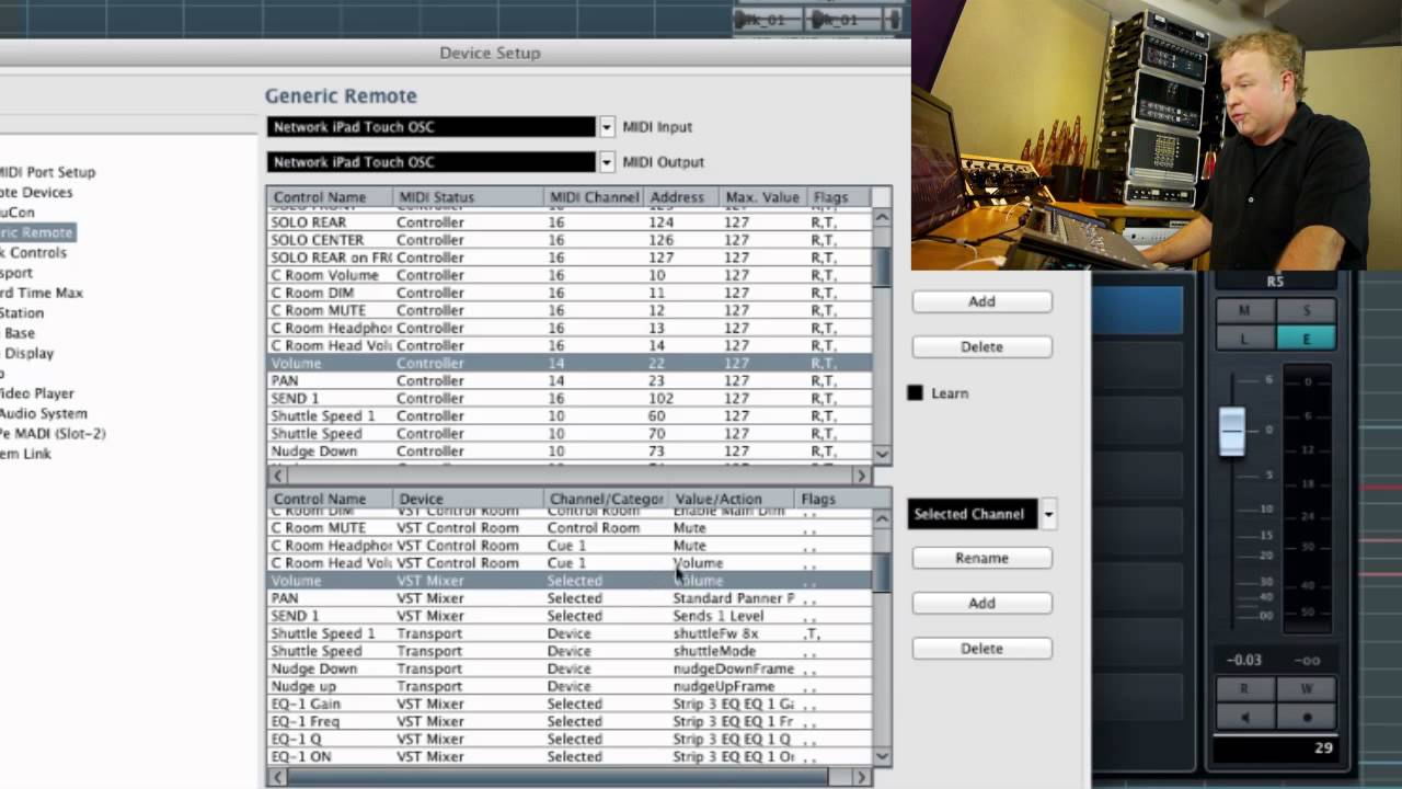 iPad Touch OSC and Nuendo Tutorial - Audiogrotto - YouTube