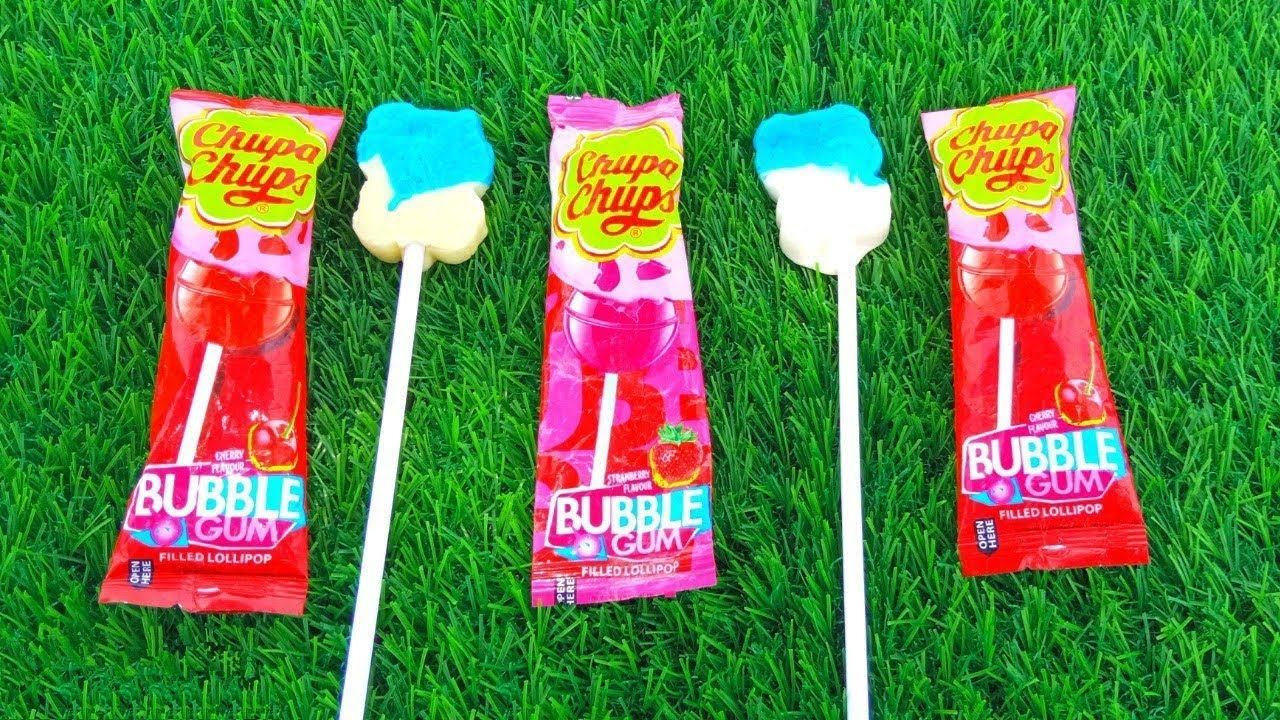 Milka chocolate with satisfying rainbow and colors lollipops ASMR dairy ...