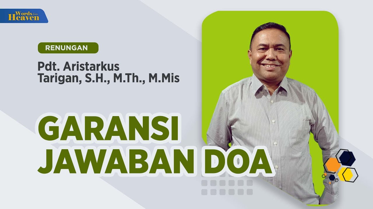 Garansi Jawaban Doa | Words From Heaven | Sabtu, 02 Desember 2023 - YouTube