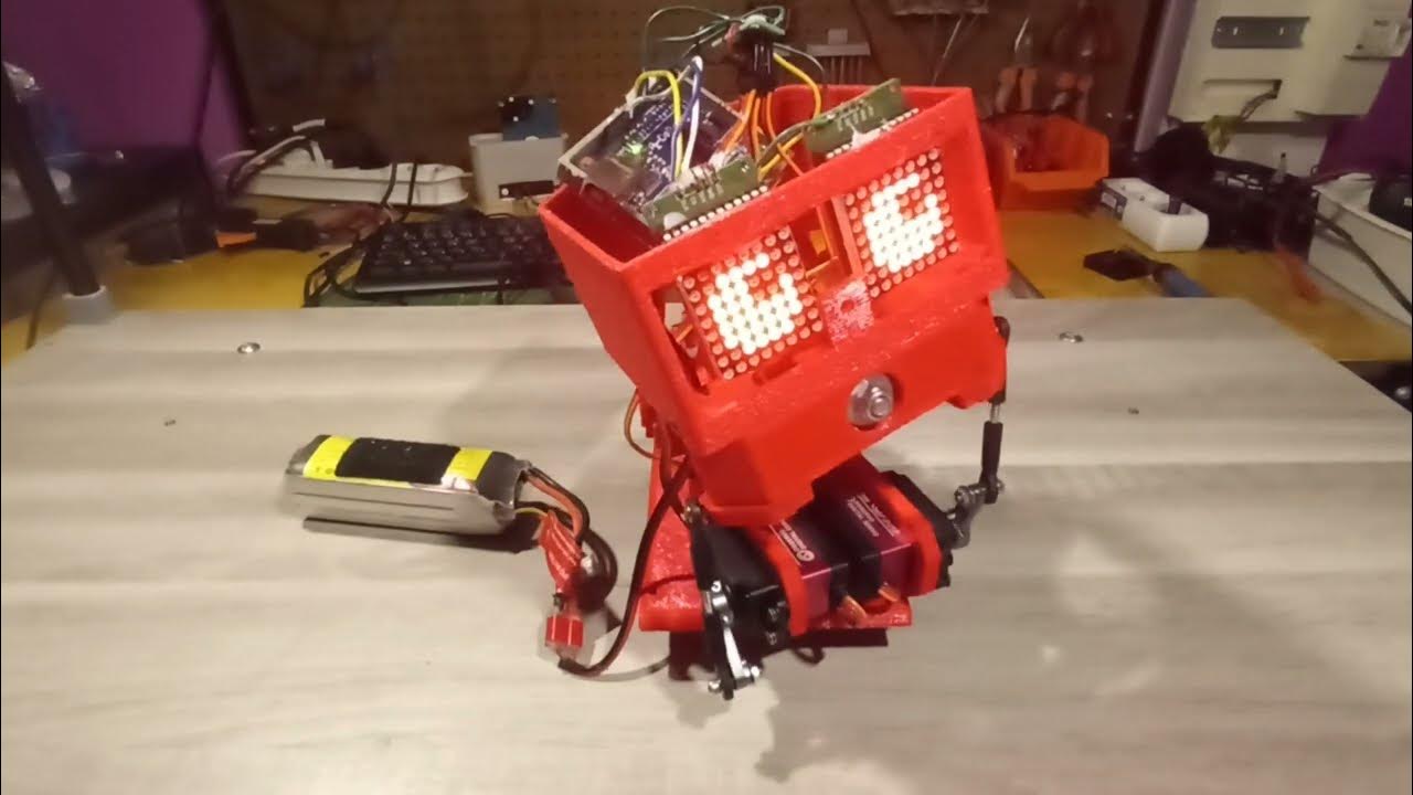 Robot eyes 🤖 - Arduino project - MAX7219 - matrice led - YouTube