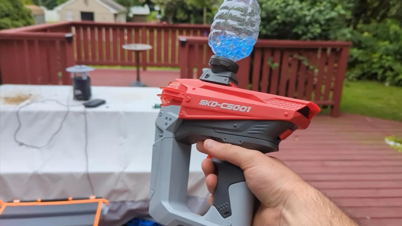 Electric Splatter Ball Gun, SKD Blaster Automatic Ball Blaster with LED ...