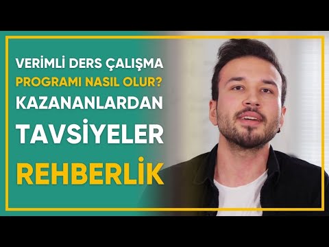 Verimli Ders Çalışma Programı Nasıl Olur ? - Kazananlardan Tavsiyeler #03