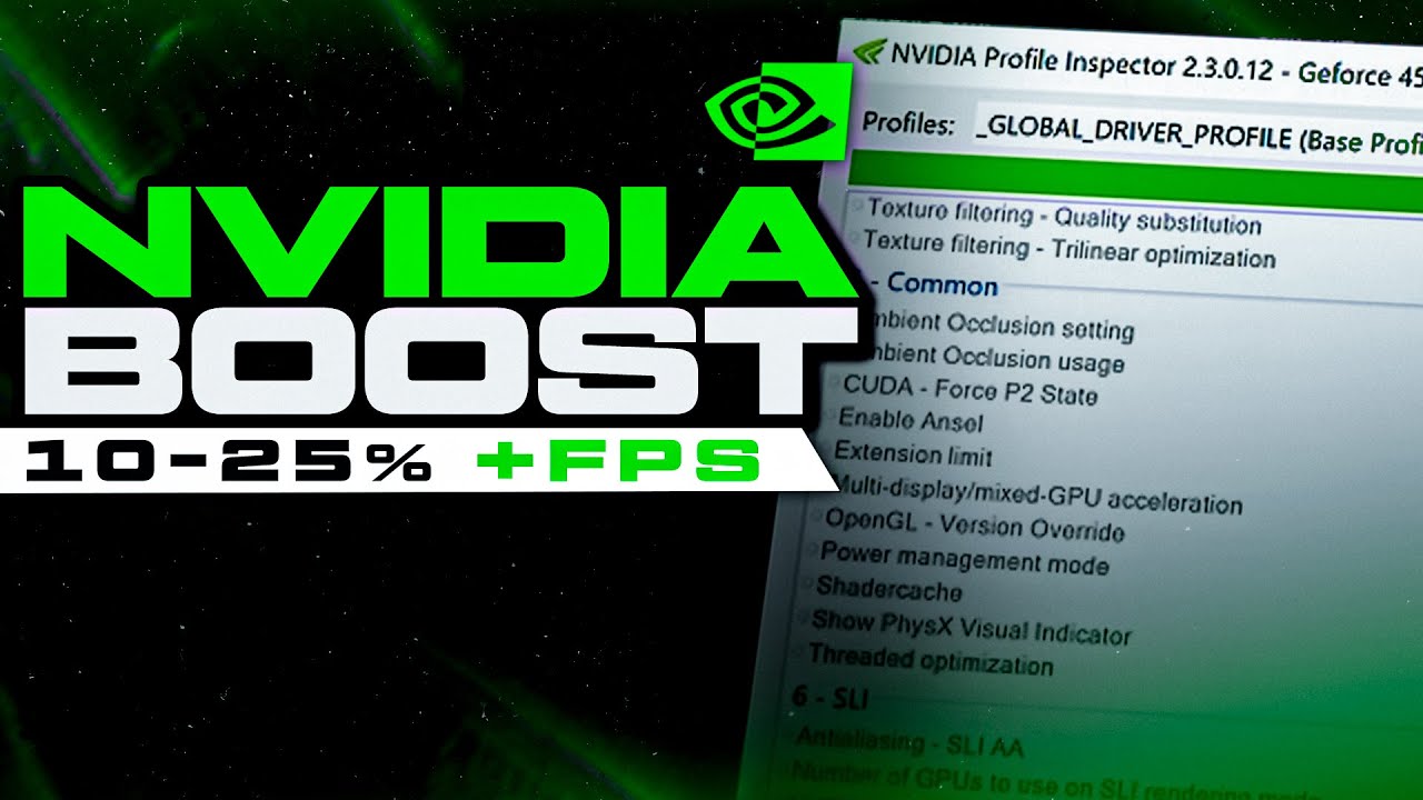 NVIDIA BOOST! AUMENTE O FPS NOS JOGOS COM UMA OTIMIZAÇÃO NVIDIA DO ...
