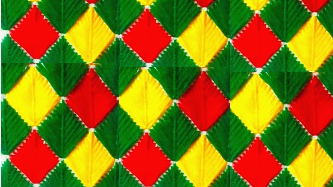 Plastic bori se beautiful flower ason design, hand fan design, cement ...