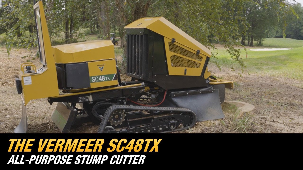 Introducing the Vermeer SC48TX stump cutter - YouTube