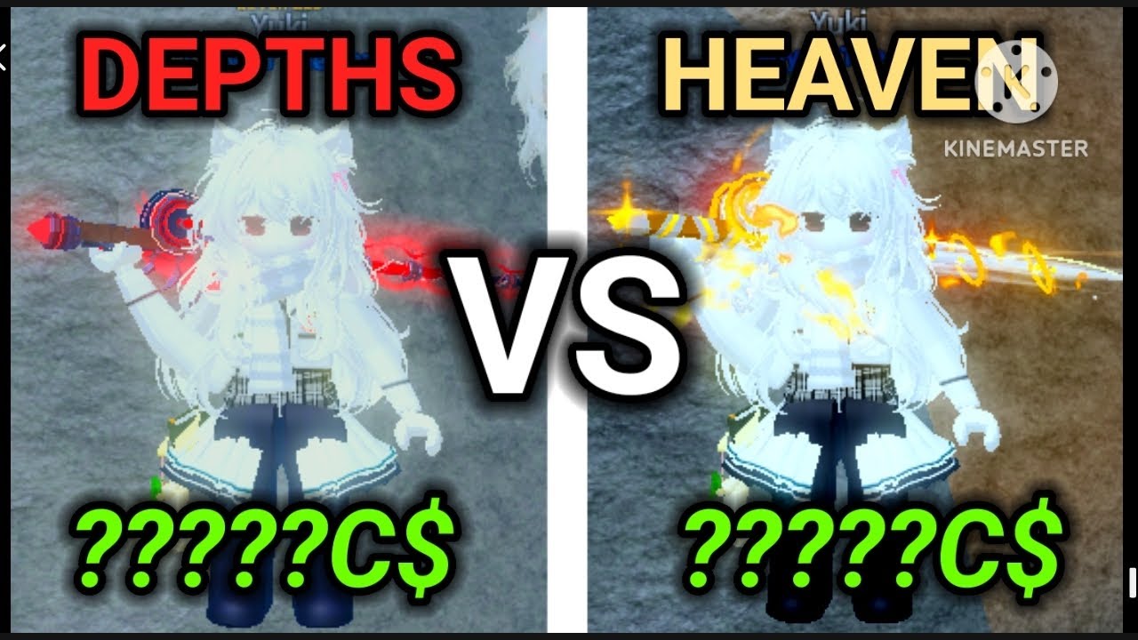 Rod Of The Depths VS The Heaven's Rod | ROBLOX FISCH... - YouTube