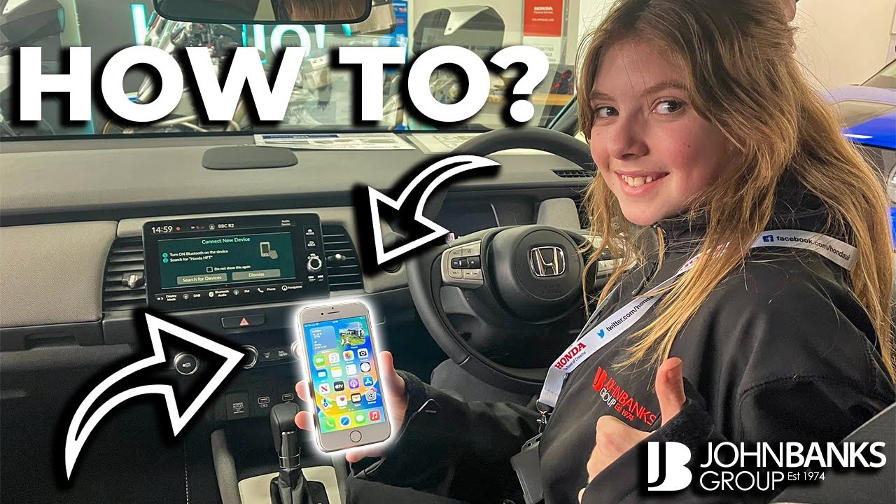 HOW TO? | Connect a Smartphone Device To a Honda Jazz! (iPhone) - YouTube
