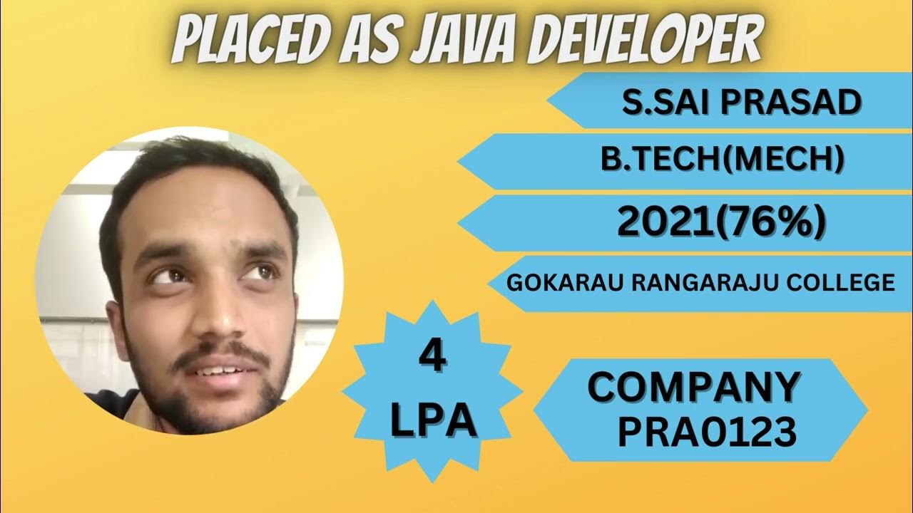 JSpiders Hyderabad Punjagutta | Student Testimonial | Java Developer ...